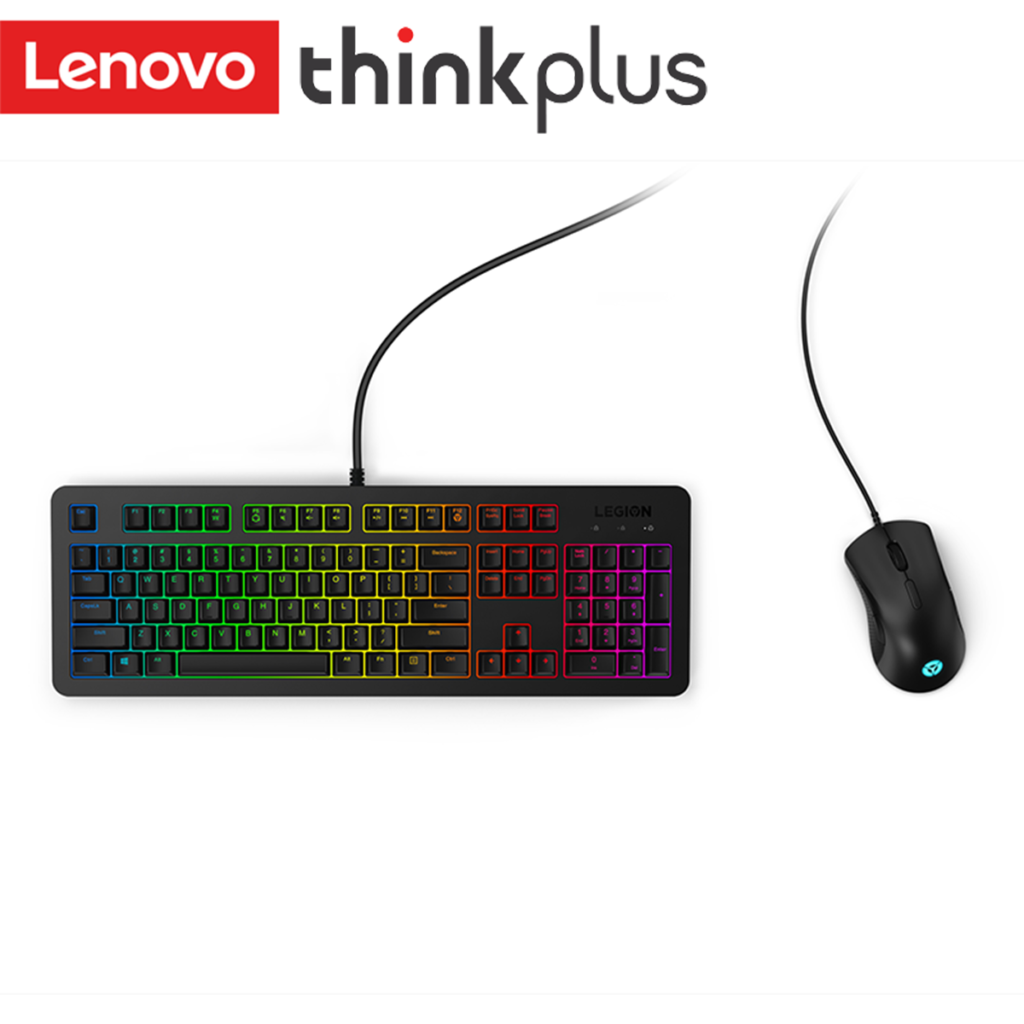 Lenovo KM300 Wired Keyboard Mouse Gaming - ThinkPlus Audio Indonesia